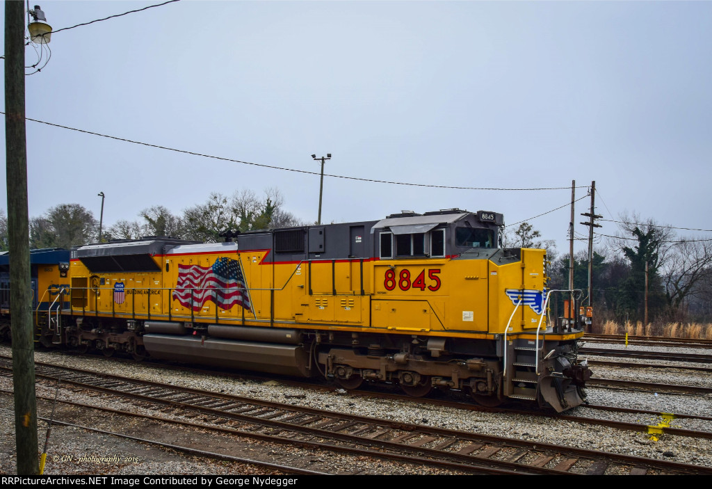 UP 8845 / SD70AH sitting @ the CSX Yard.